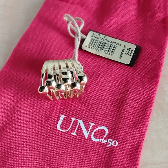 UNO de 50 | Jewelry | New With Tags Uno De 5 Silver Multiband Ring ...